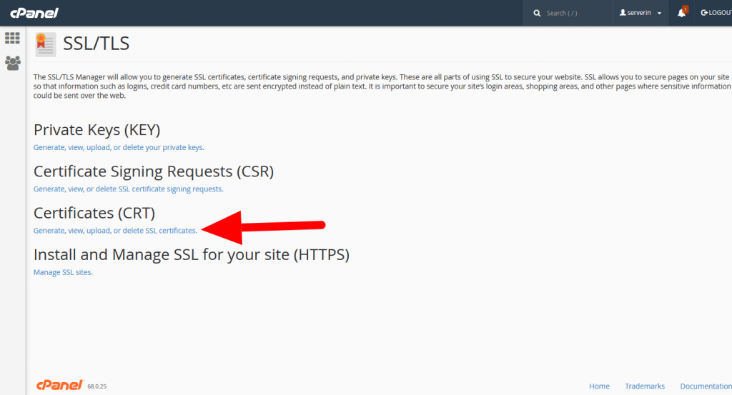 cPanel SSL - لایسنس ها